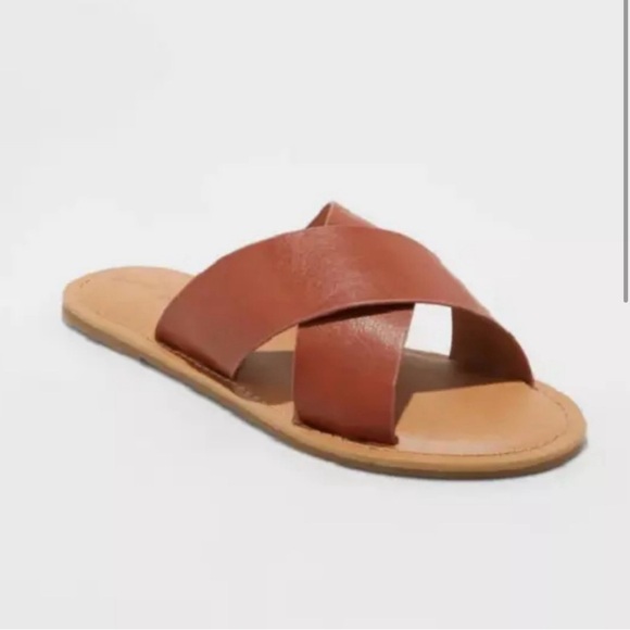Universal Thread | Shoes | Universal Thread Brown Leather Criss Cross ...